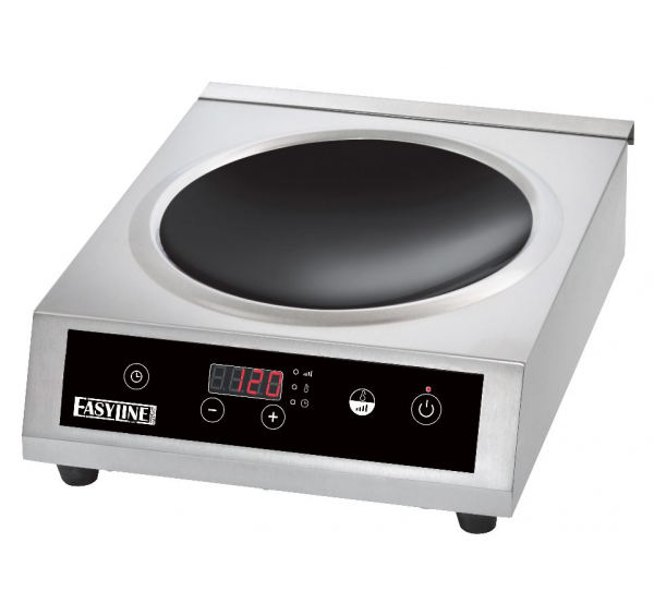 1 zónás EasyLine indukciós wok asztali elektromos főzőlap 3,5 kW